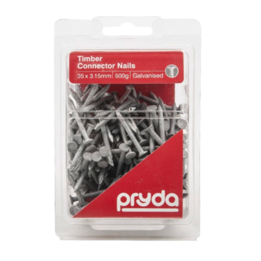 Pryda Timber Connector Nails Gal 35x3.15mm 500g – Village Hardware