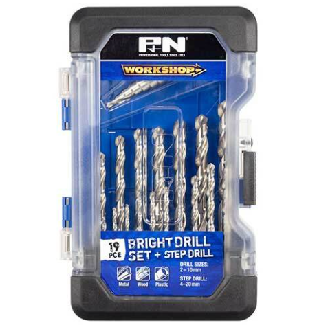 P&N Drill Bit Set 19PCE + 1 Step Drill – Village Hardware