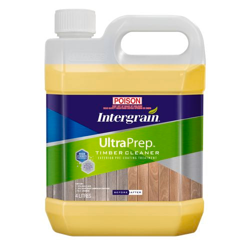 INTERGRAIN U/PREP TIMBER CLEANER 4L – Village Hardware