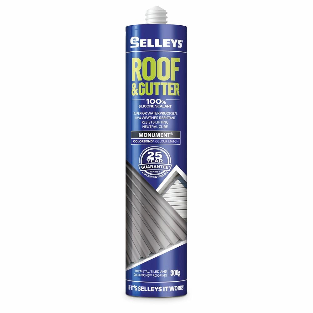 Selleys Roof & Gutter 300g- Monument – Village Hardware
